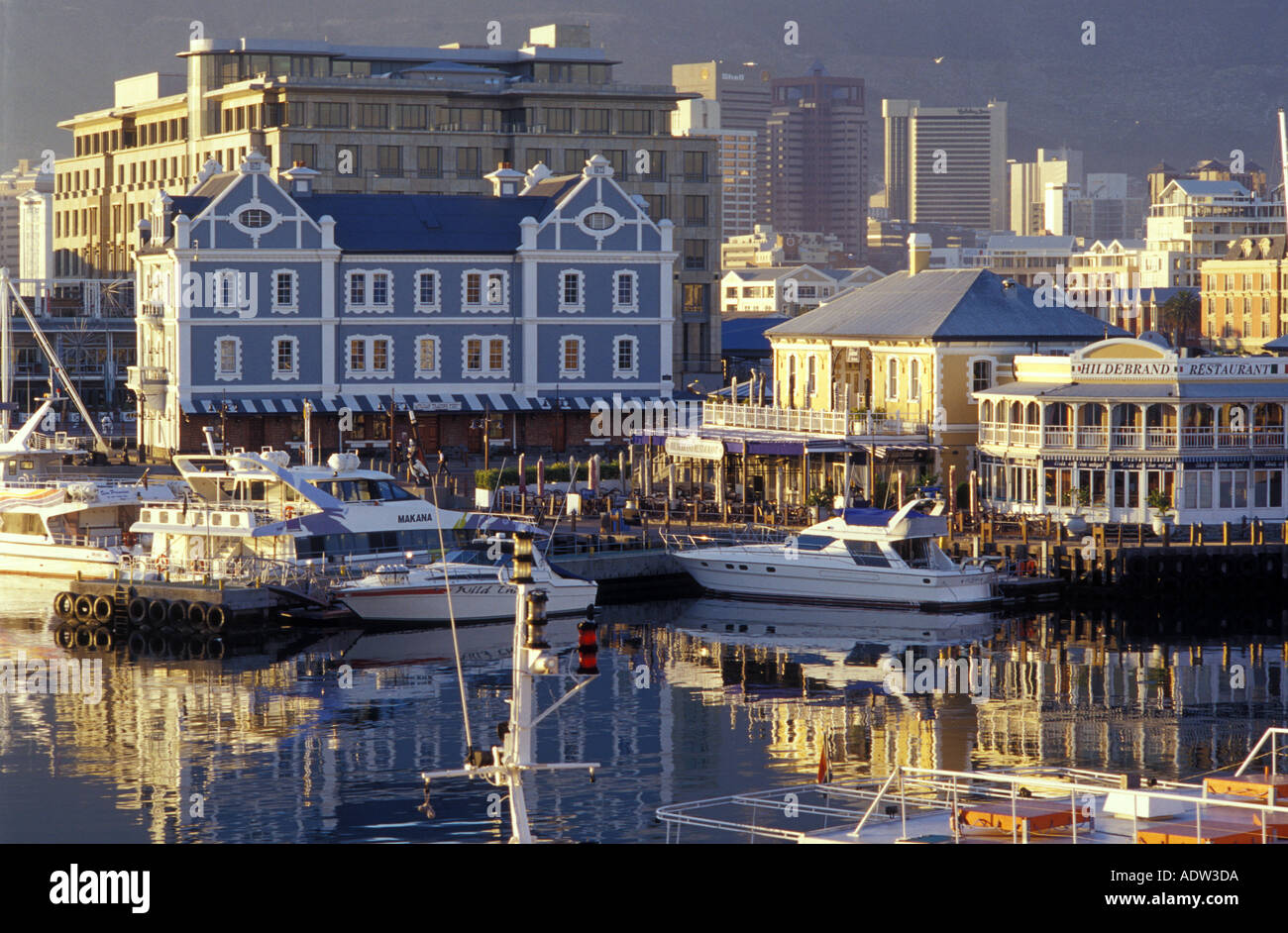 V&A Waterfront, Quay 4 and Pier Head, seen from Quay 5, Capetown, South ...