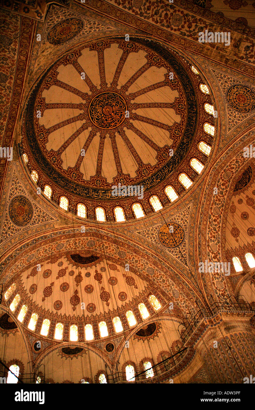 INTERIOR OF THE BLUE MOSQUE, ISTANBUL, TURKEY Stock Photo - Alamy