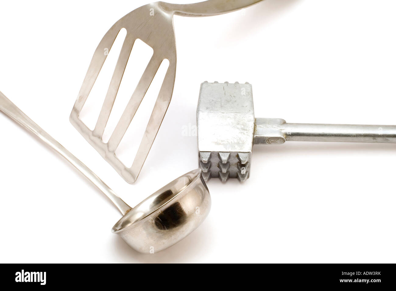 series object on white kitchen utensil Stock Photo - Alamy