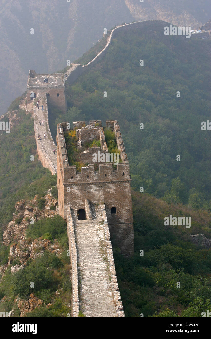 Iconic view of the Great Wall of China at Simitai near Beijing popular ...