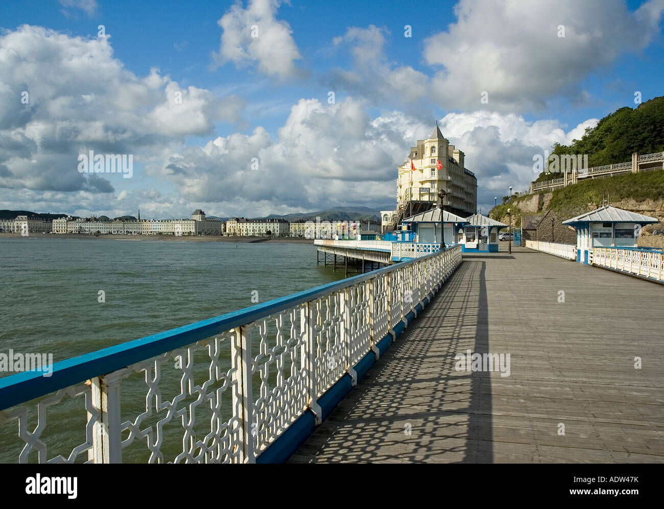 Llandudno pier railings hi-res stock photography and images - Alamy