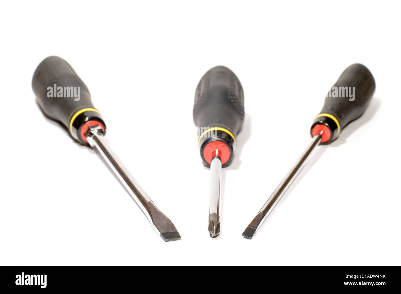 series object on white isolated tools screwdriver Stock Photo - Alamy