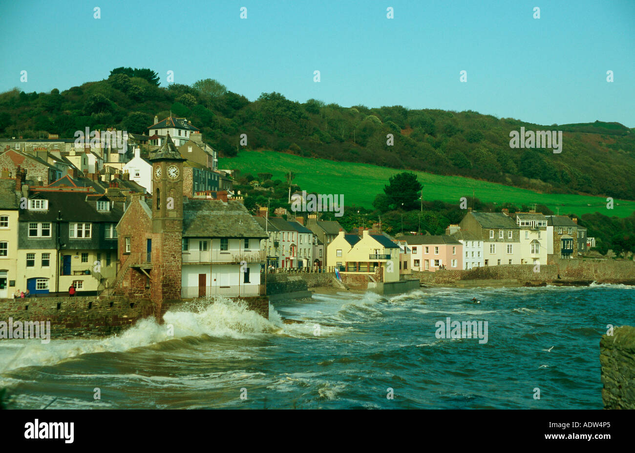 the village of cawsand and kingsand in cornwall uk during a autumn ...