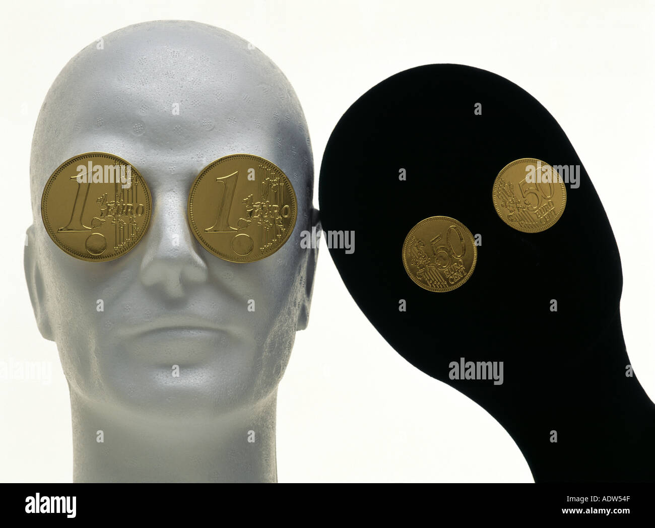 Golden euro coin coins models hi-res stock photography and images - Alamy