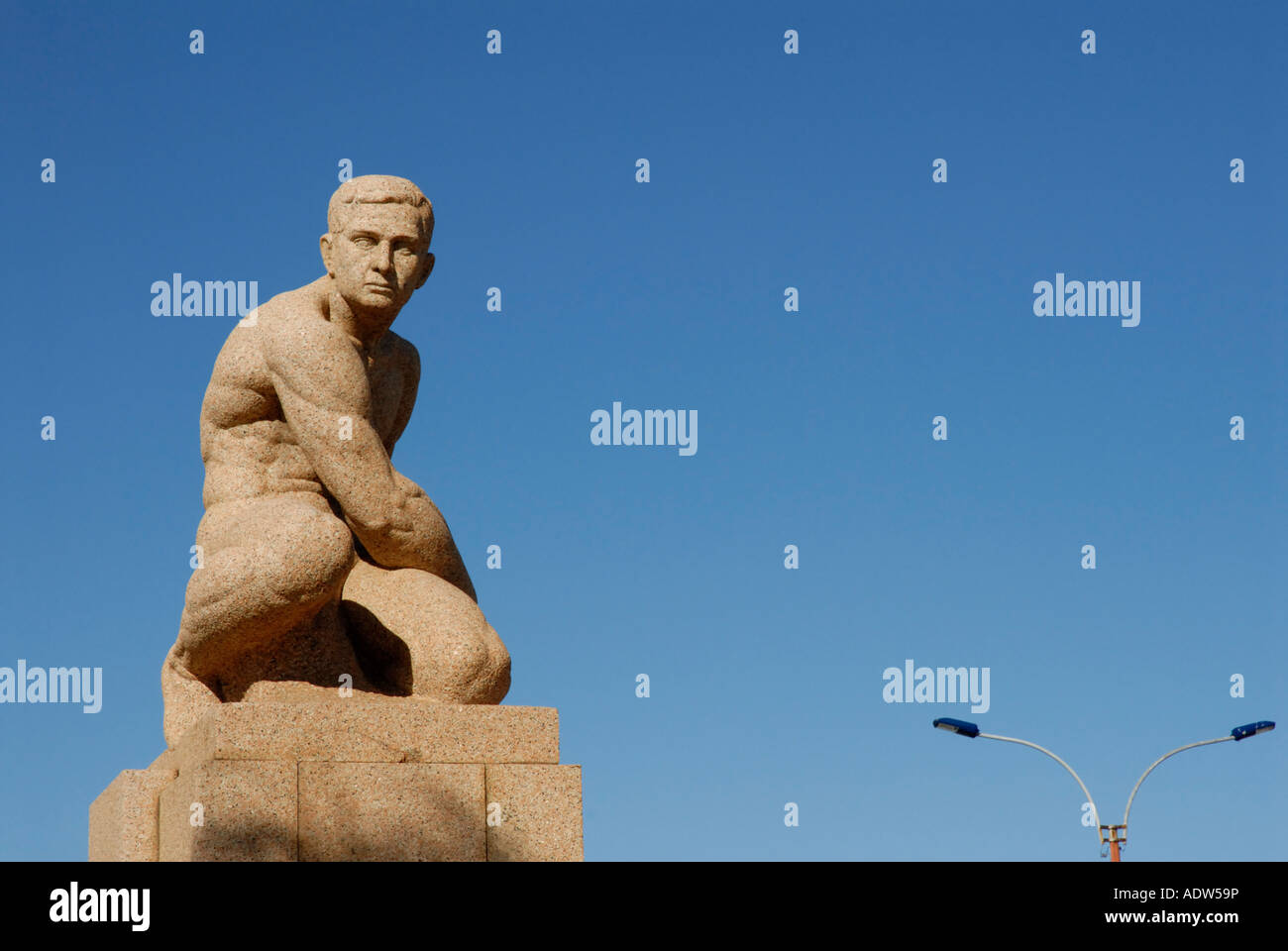 Statue on the Rambla(Promenade), Montevideo, Uruguay Stock Photo - Alamy