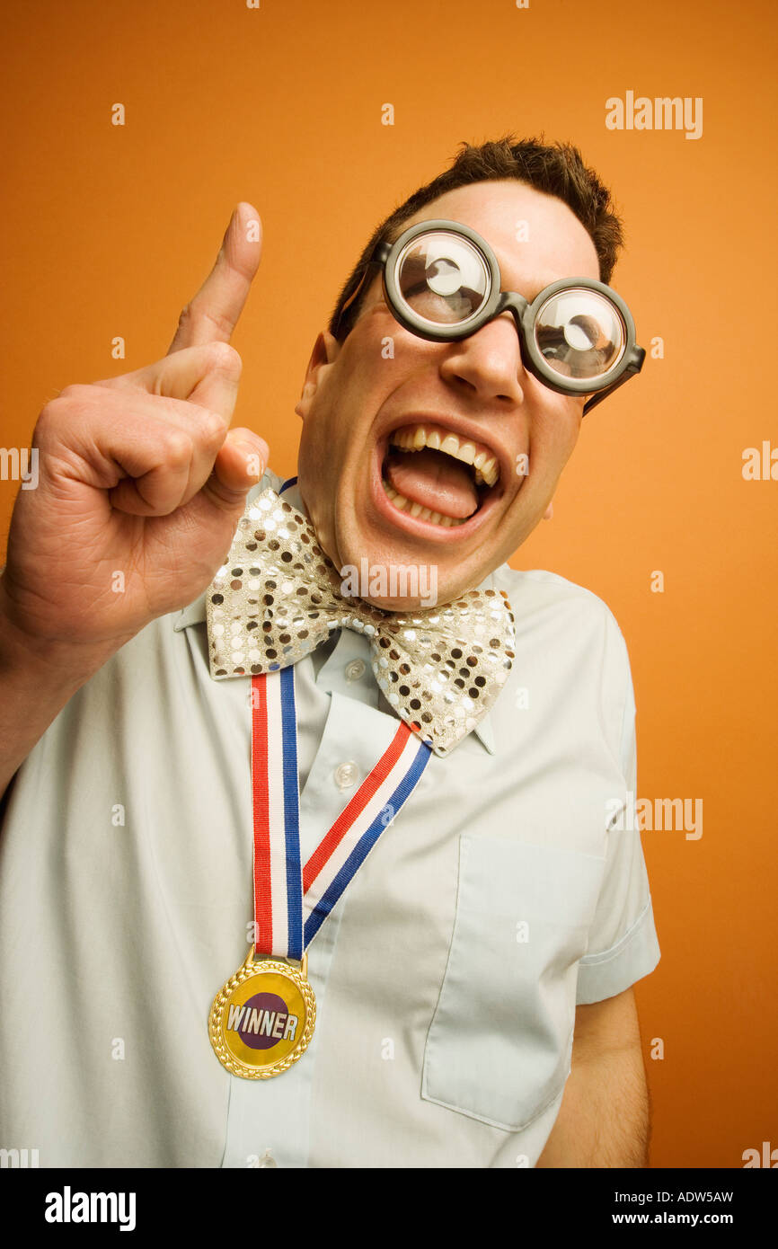 Man wearing a medal Stock Photo - Alamy
