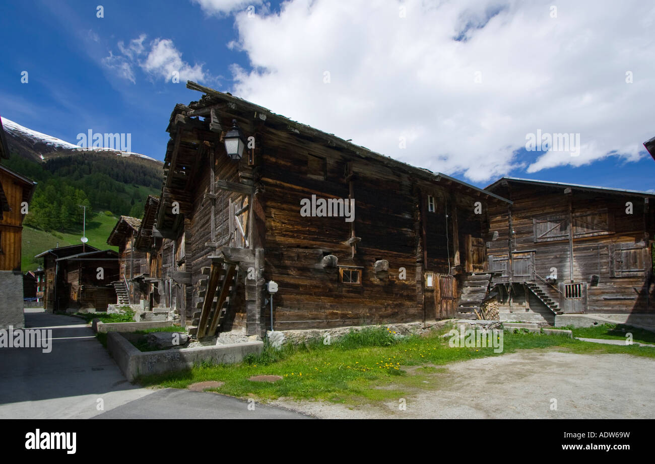 Wooden Heritage Houses of Ulrichen, Goms valley, upper Wallis ...