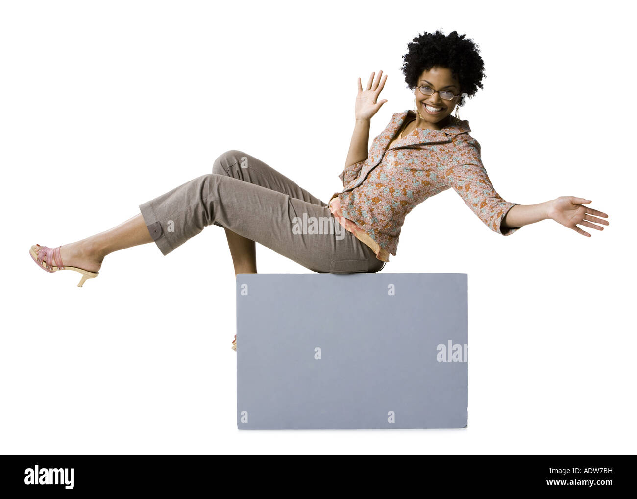 African woman sit on Cut Out Stock Images & Pictures - Alamy