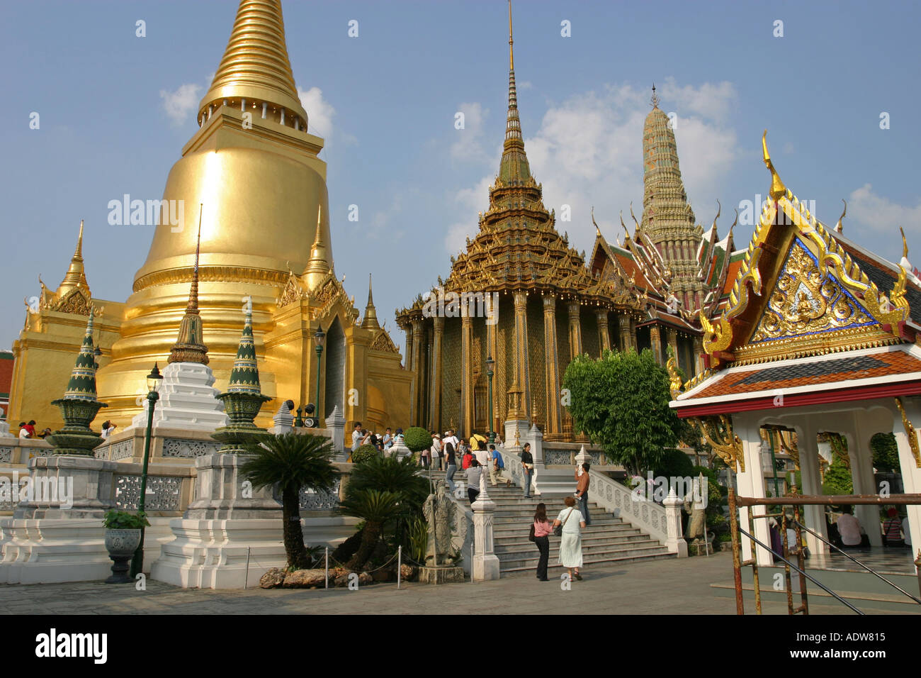The magnificent golden Grand Palace Bangkok Thailand Asia Stock Photo ...