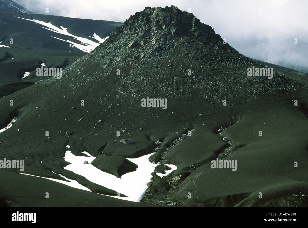 Ash and lava desert nr Avacha volcano Kamchatka Russia Stock Photo - Alamy