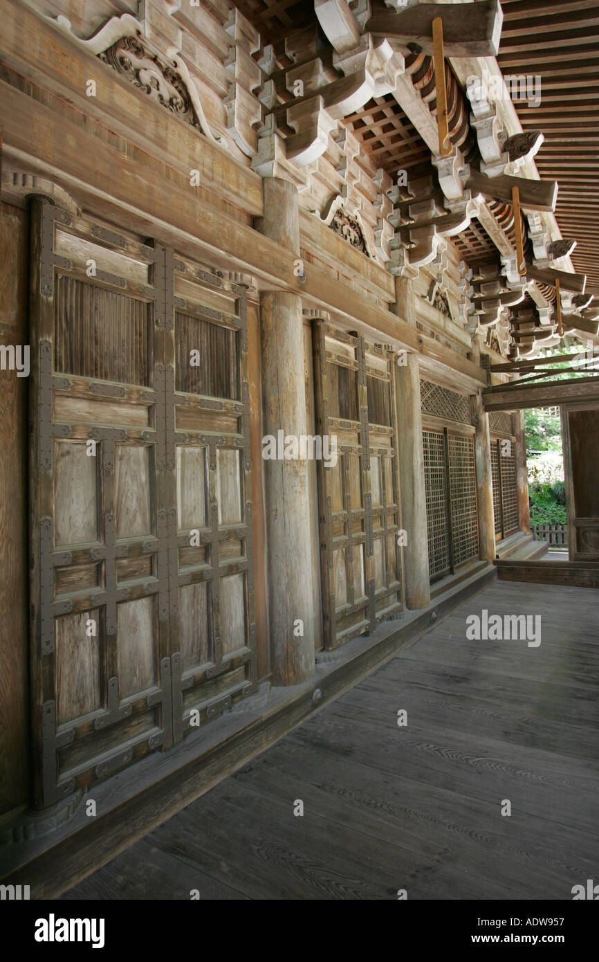 Traditional wooden architecture seen in this ancient temple in Shosha ...