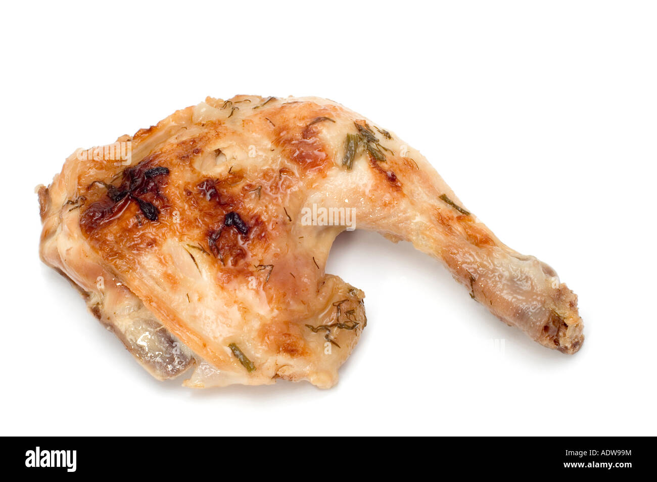 series object on white food chicken grill Stock Photo - Alamy
