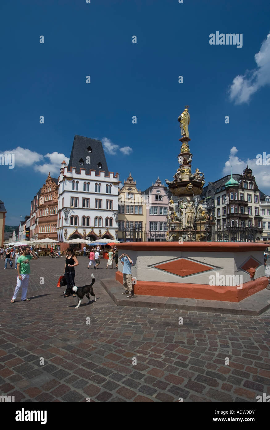 Main square of Treves, Germany Stock Photo - Alamy