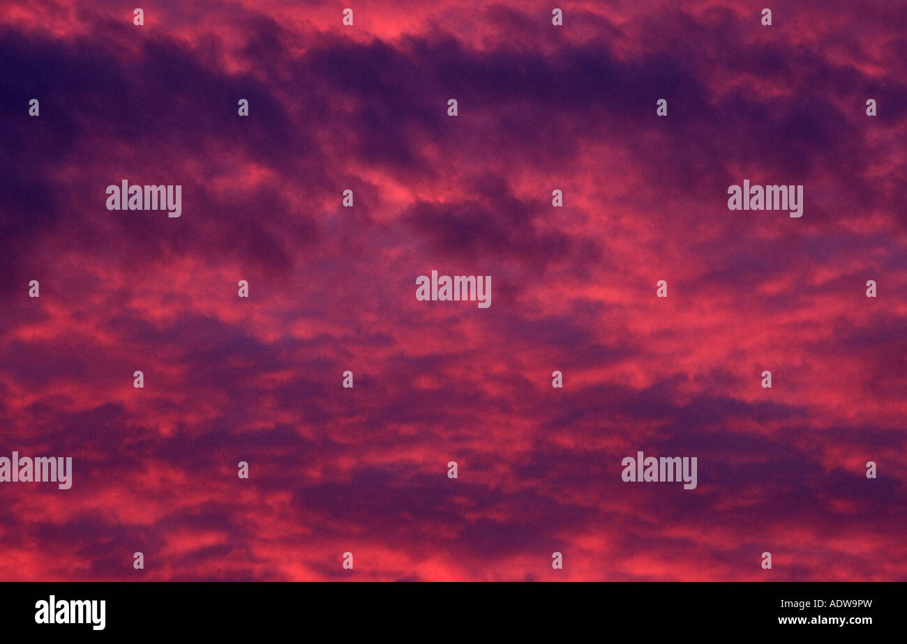 cloud after stormsky dark mysterious red purple Stock Photo - Alamy