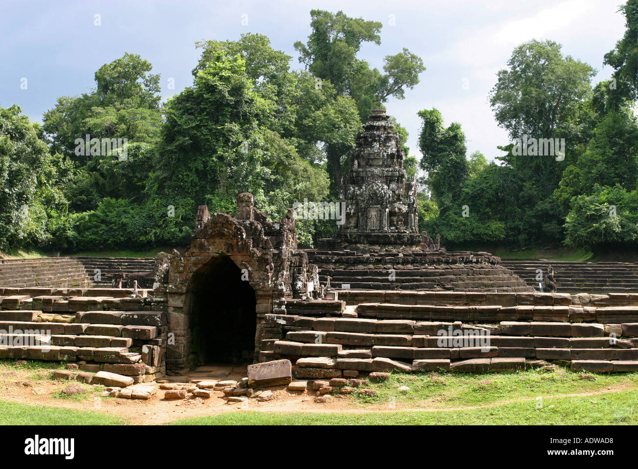 Neak Pean temple Angkor village Siem Reap Cambodia Indochina Asia Stock ...