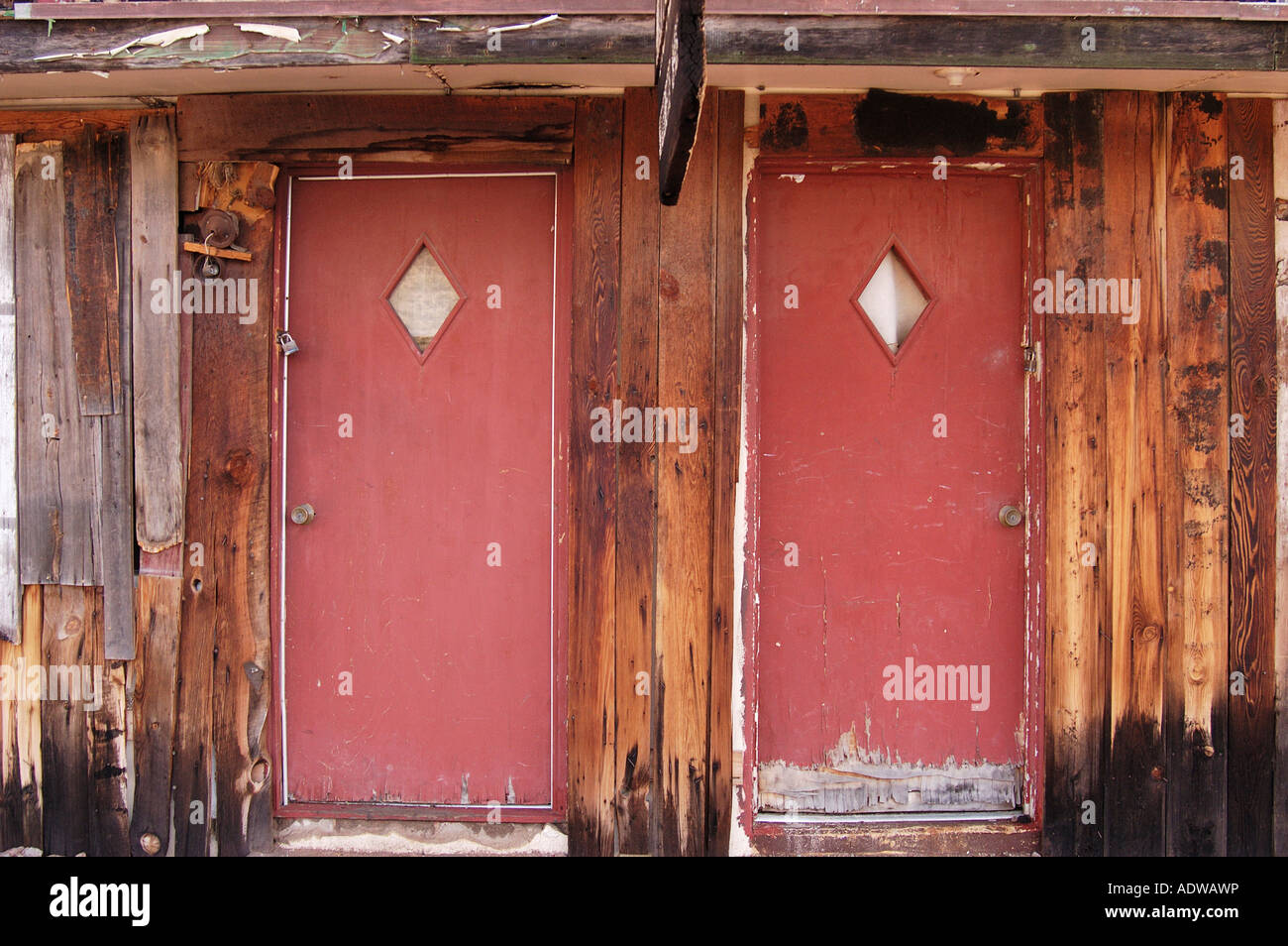 Motel doors Tortilla Flat Arizona USA Stock Photo - Alamy