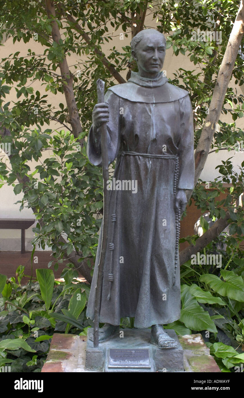 Statue of Father Junipero Serra Spanish Franciscan missionary to San ...