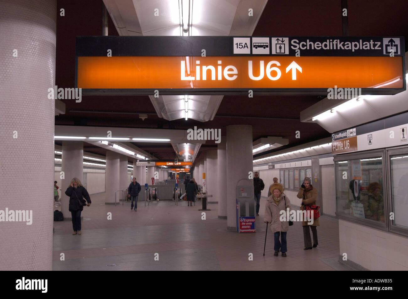 subway U6 in Vienna Stock Photo - Alamy