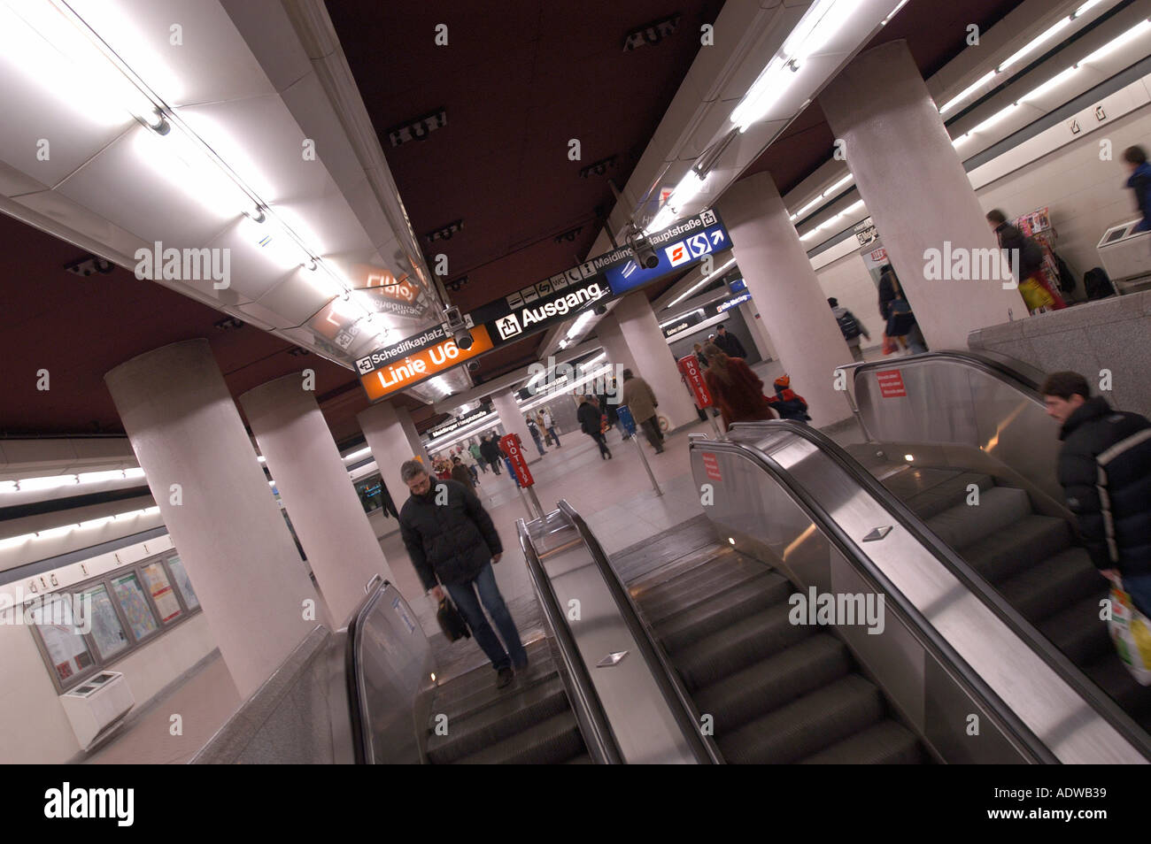 subway U6 in Vienna Stock Photo - Alamy