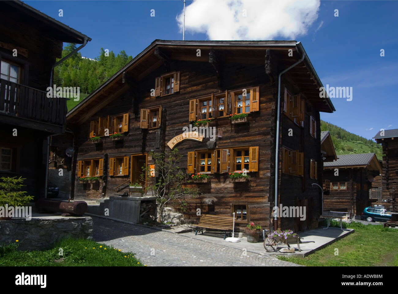 Wooden Heritage Houses of Ulrichen, Goms valley, upper Wallis ...