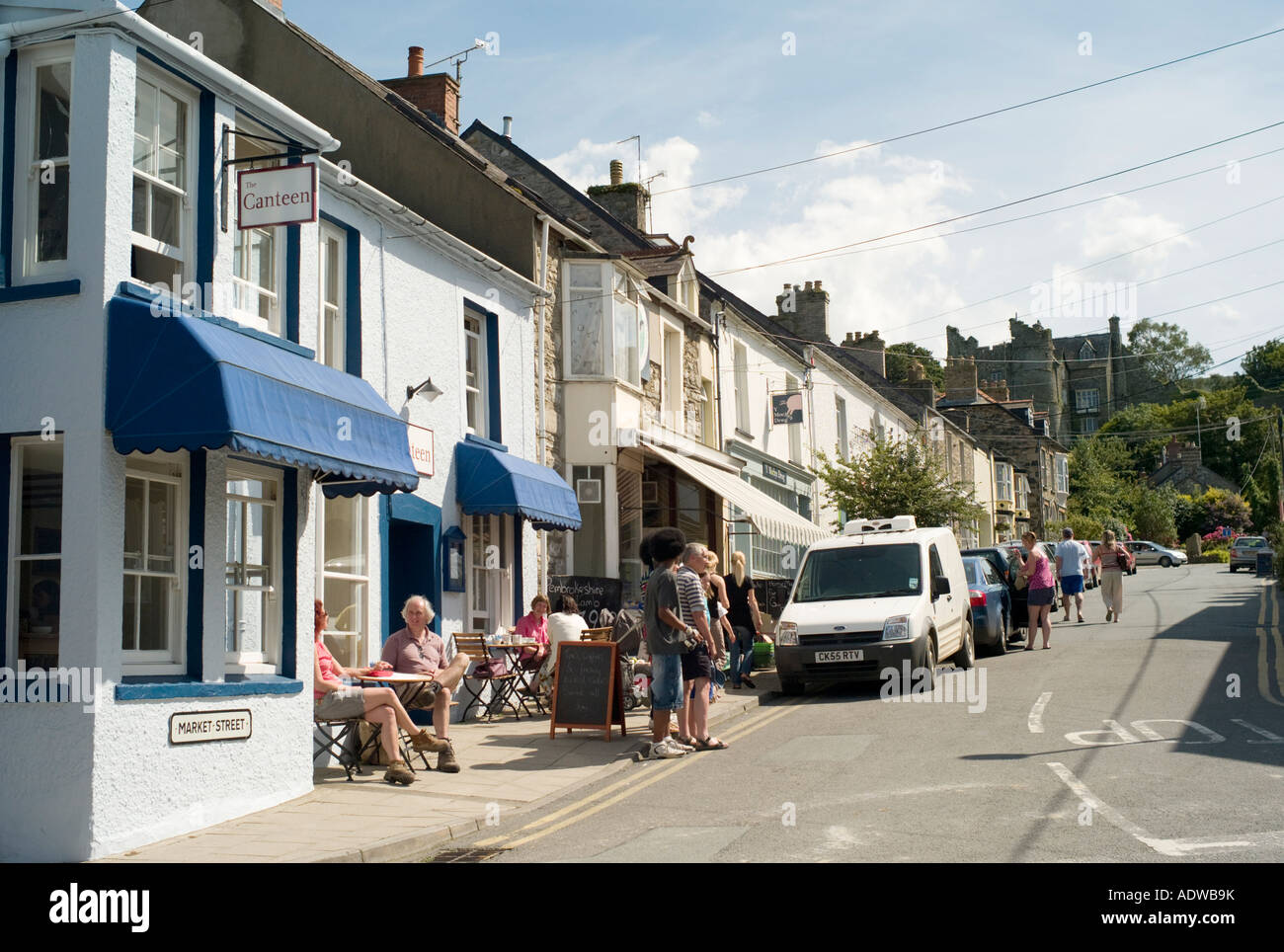 Newport (Trefdraeth) Pembrokeshire south west wales - looking up ...