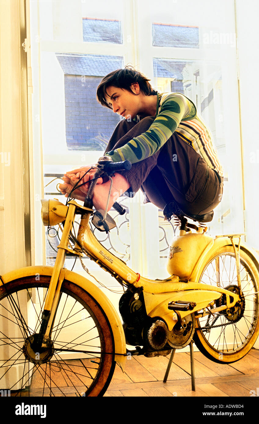 my scooter inside Stock Photo - Alamy