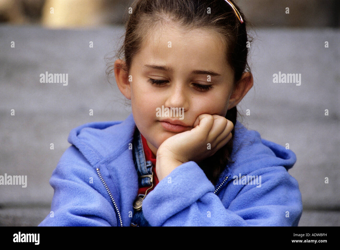 Children sad thoughts hi-res stock photography and images - Alamy