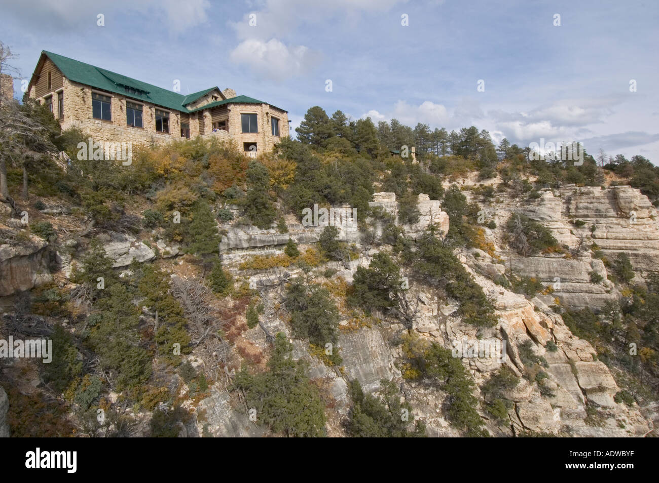 Arizona Grand Canyon National Park North Rim Grand Canyon Lodge Stock ...
