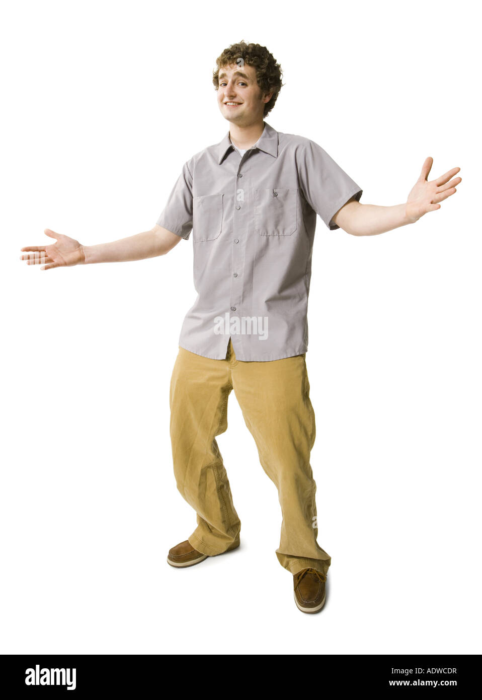 Man Standing Up Smiling