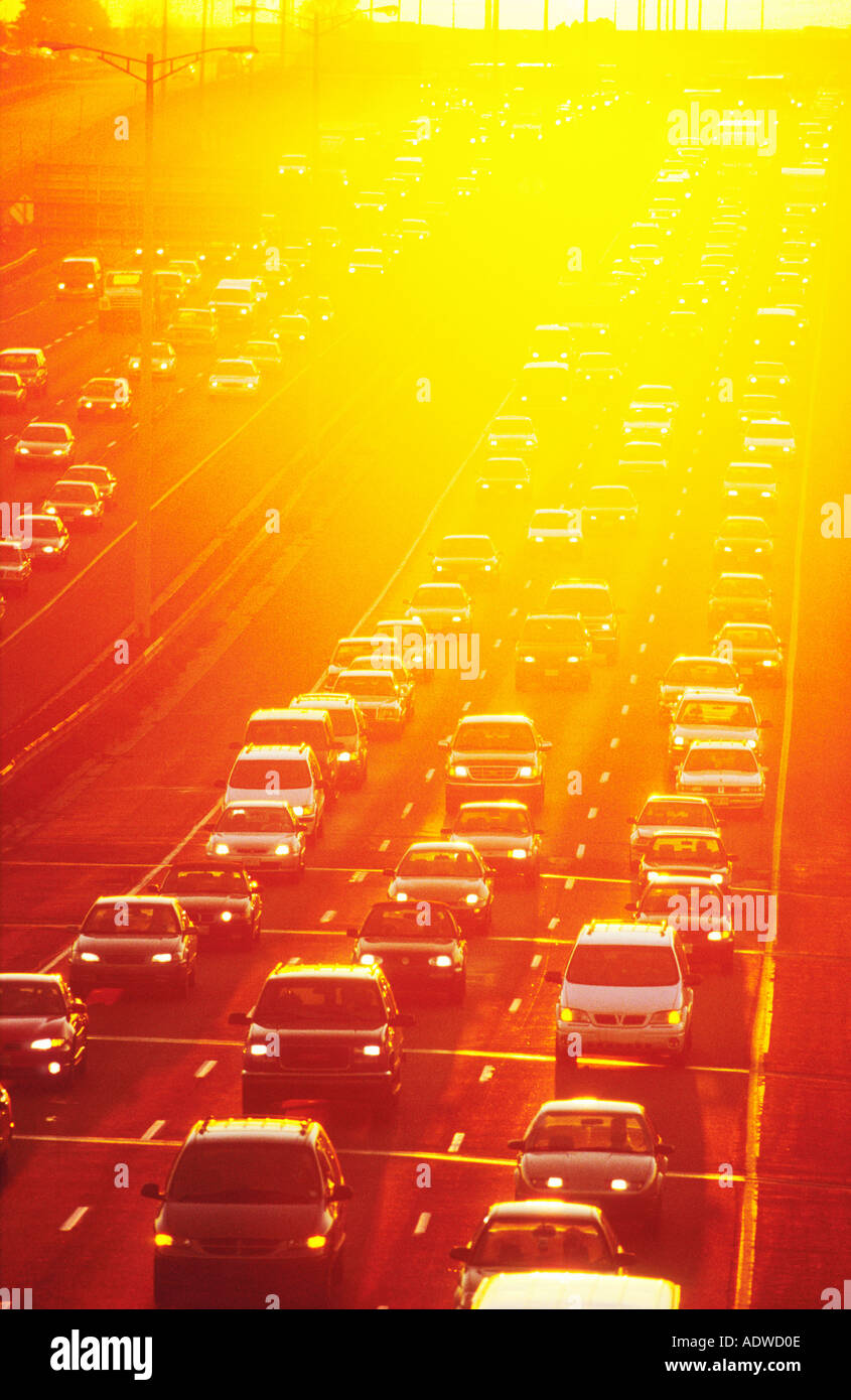 traffic on Highway 401 Canada Ontario Toronto Stock Photo - Alamy