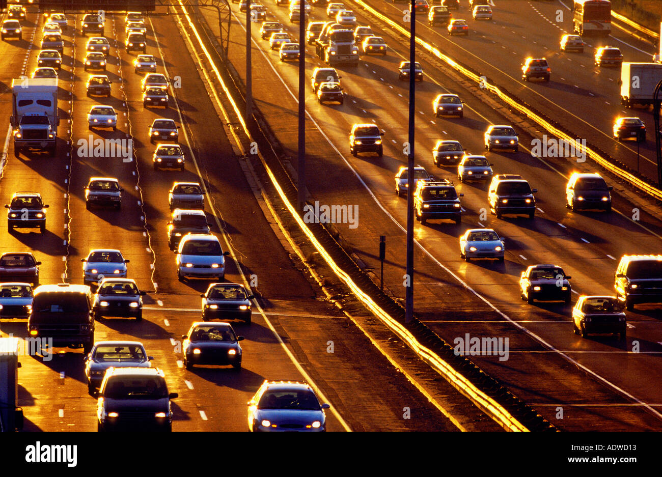 traffic on Highway 401, Canada, Ontario, Toronto Stock Photo - Alamy