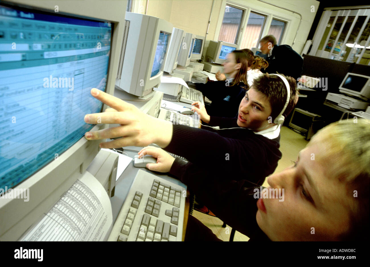 education, computer class Stock Photo - Alamy