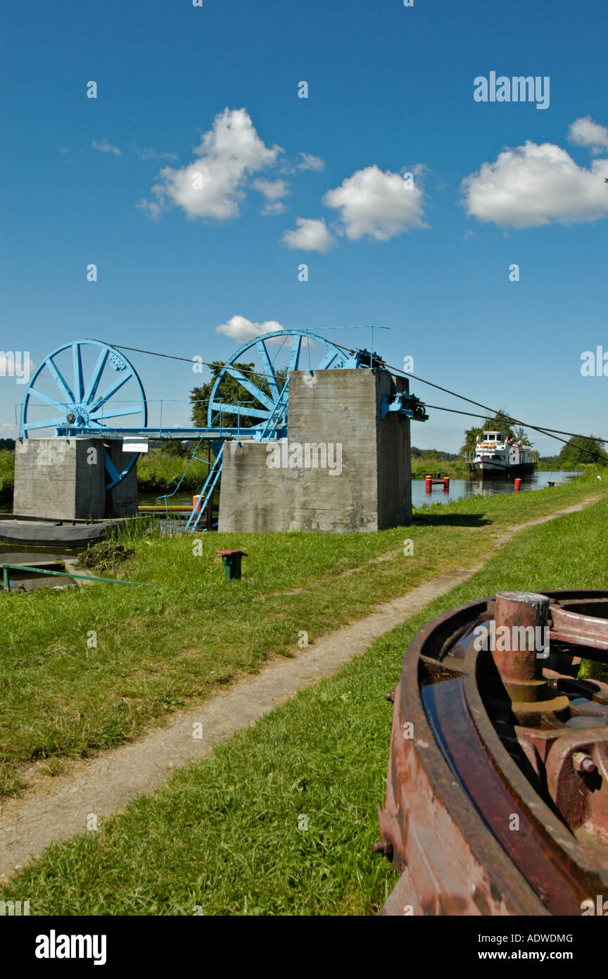 Power transmission station for the overland transportation of boats on ...