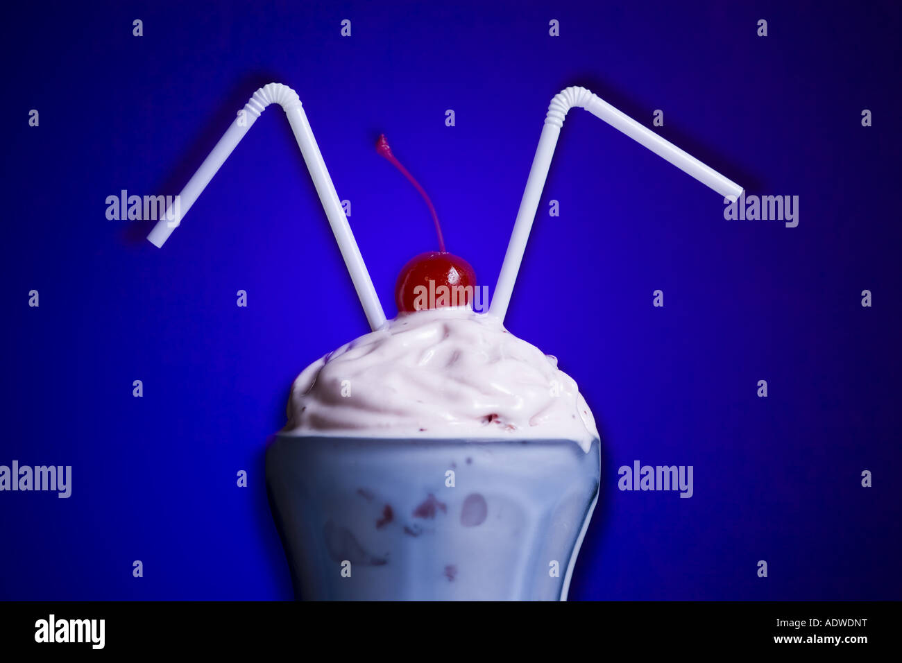 Cherry milk shake hi-res stock photography and images - Alamy