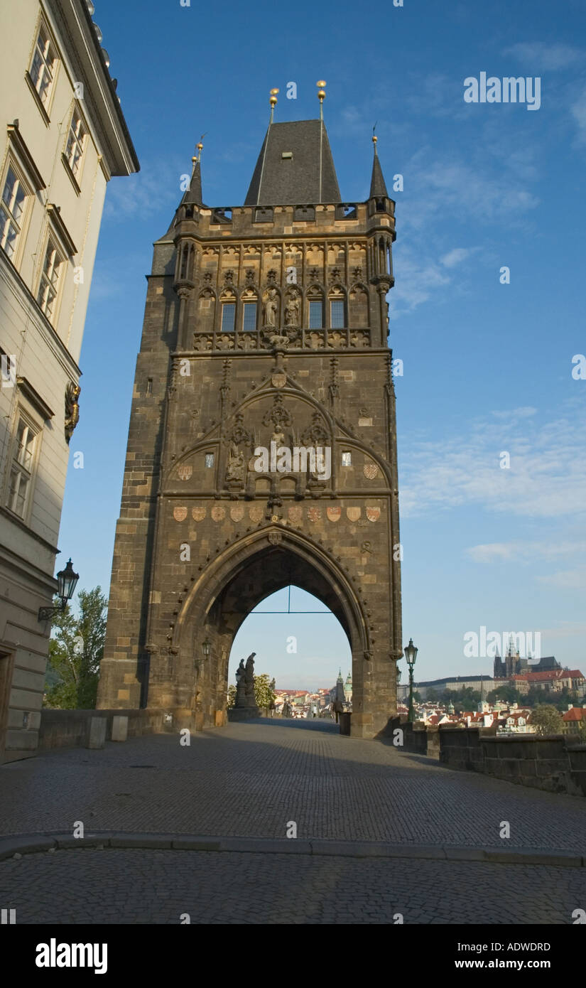 Czech Republic Prague Charles Bridge Old Town Bridge Tower Stock Photo - Alamy