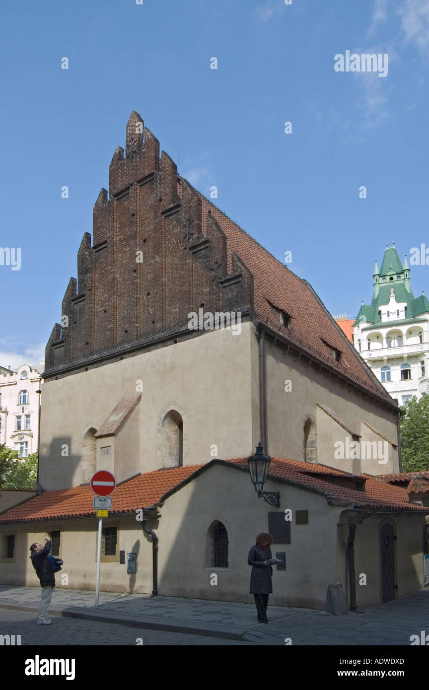 Czech Republic Prague Josefov Jewish Quarter Staronova synagoga Old New ...