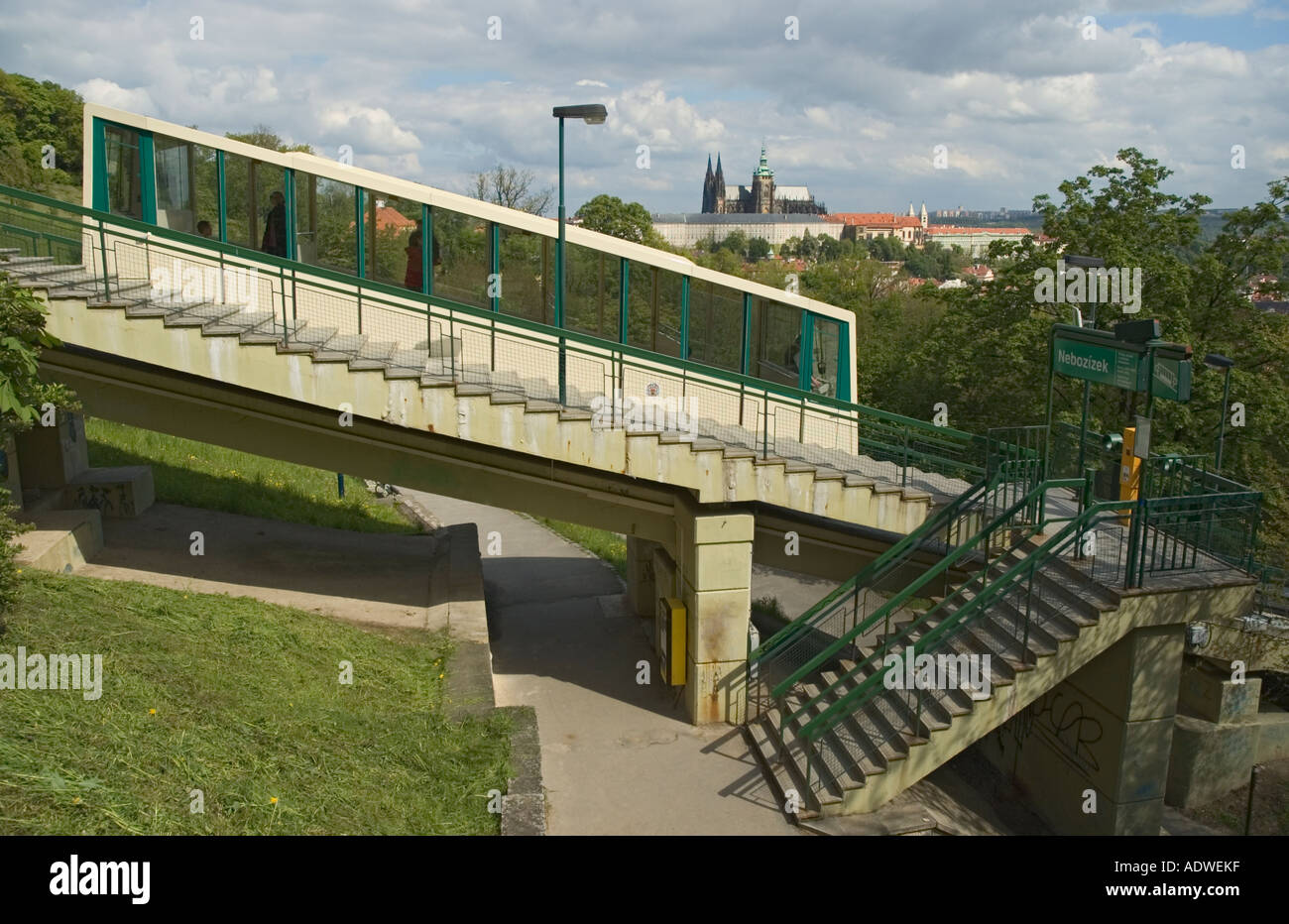 Funicular railway petrin prague czech hi-res stock photography and ...