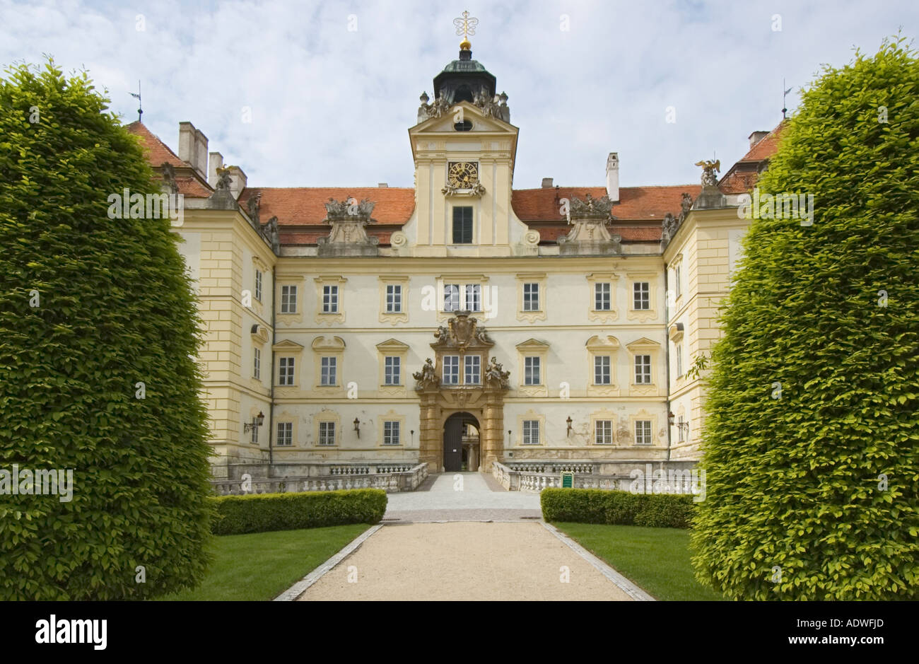 Czech Republic Valtice Castle Unesco World Cultural Heritage Site Stock ...