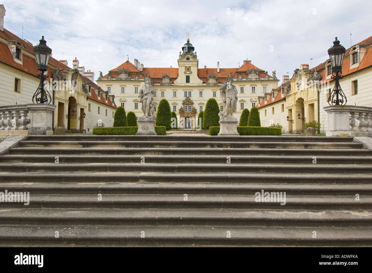Czech Republic Valtice Castle Unesco World Cultural Heritage Site Stock ...