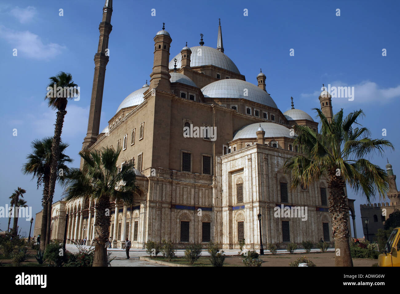 Mosque inside Cairo Citadel with blue sky Stock Photo - Alamy