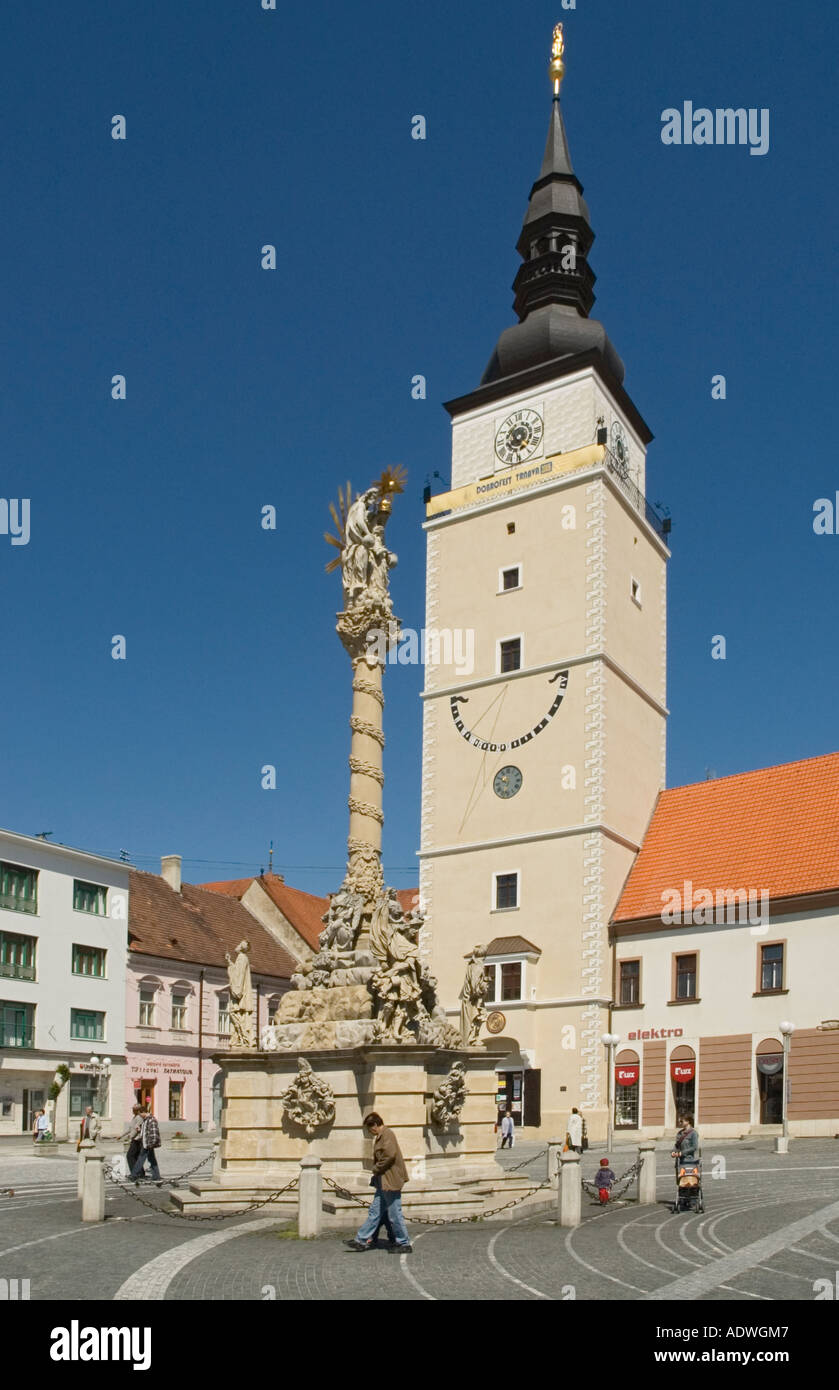 Slovak Republic Trnava Trojicne namestie main sqaure Trinity Column ...
