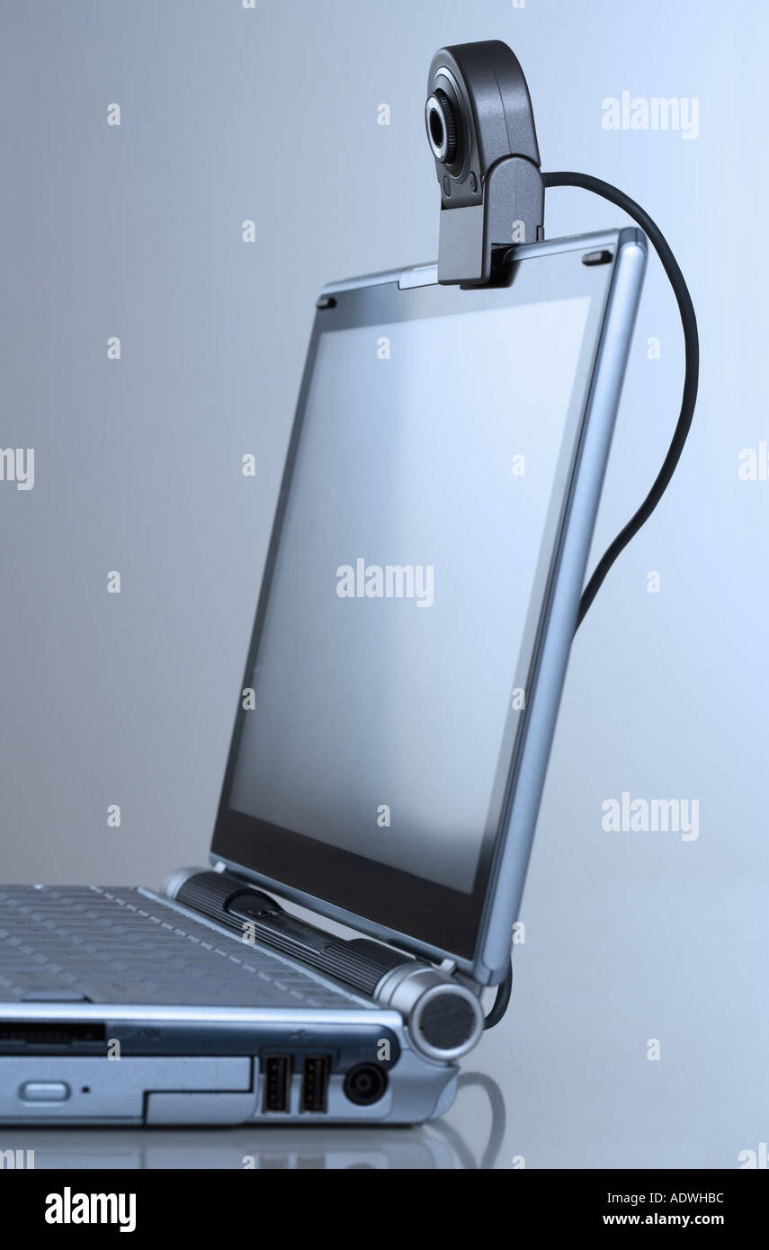 Laptop webcam hi-res stock photography and images - Alamy