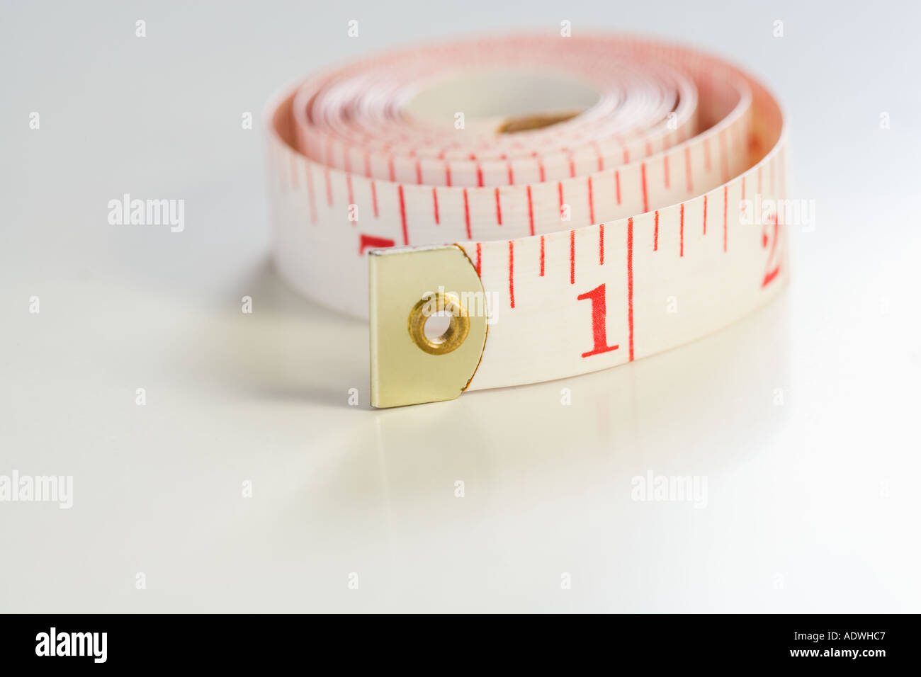 Still life of tape measure Stock Photo - Alamy