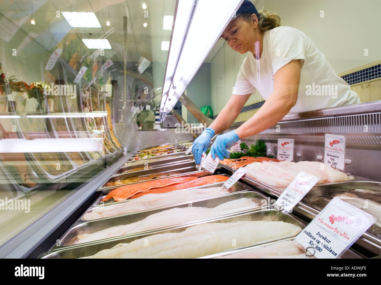 Iceland woman work hi-res stock photography and images - Alamy