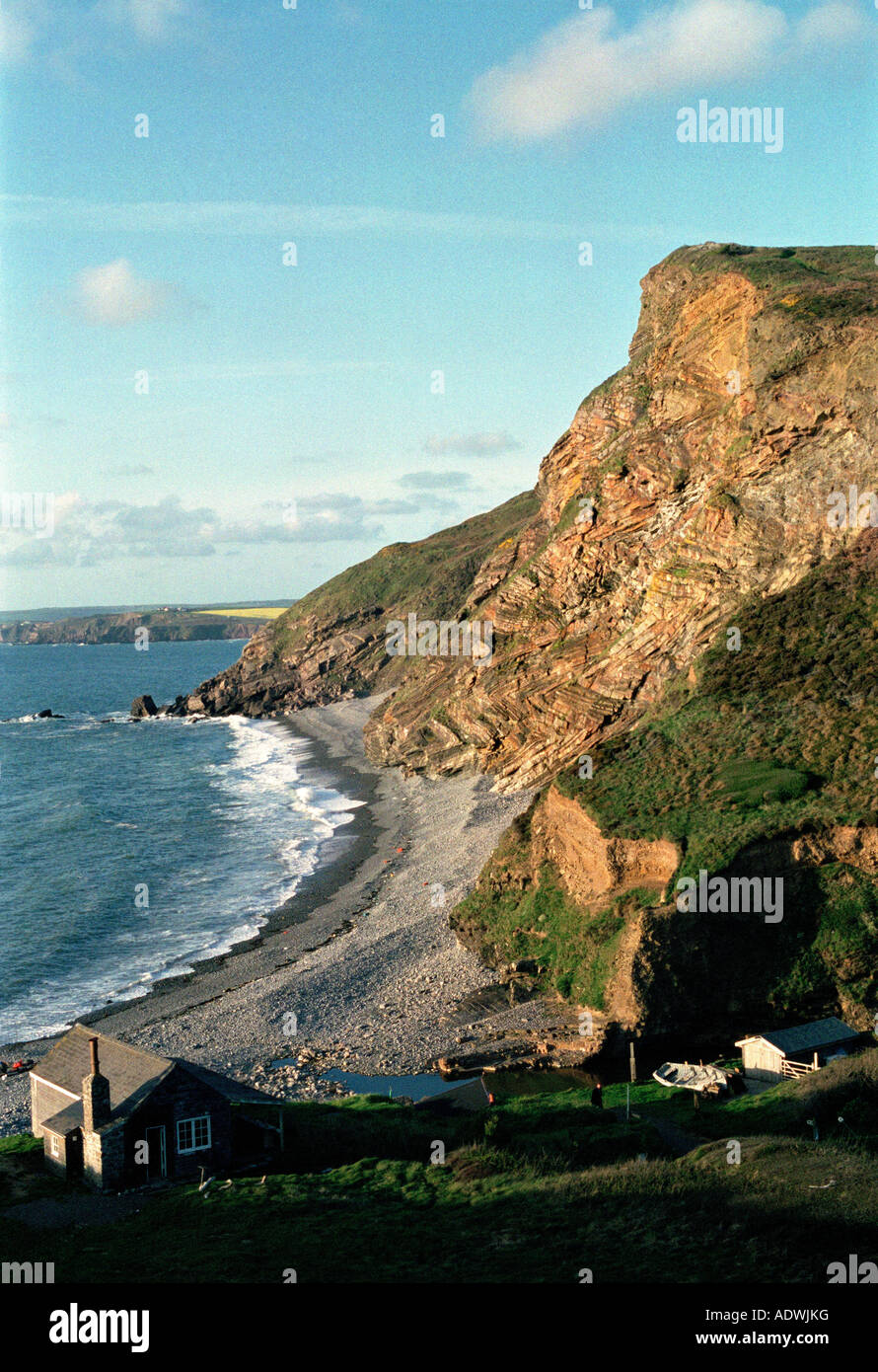 Famous geology at Crackington. Formation on Millook Haven North ...