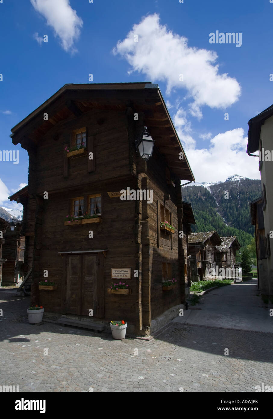 Wooden Heritage Houses of Ulrichen, Goms valley, upper Wallis ...