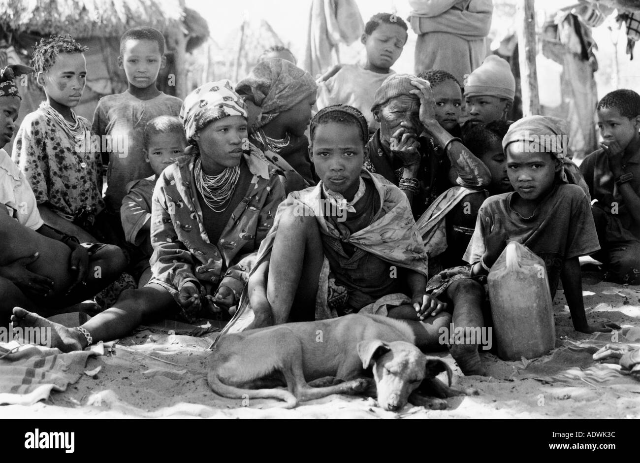 The Ju hoansi San of Nyae Nyae Namibia Stock Photo - Alamy