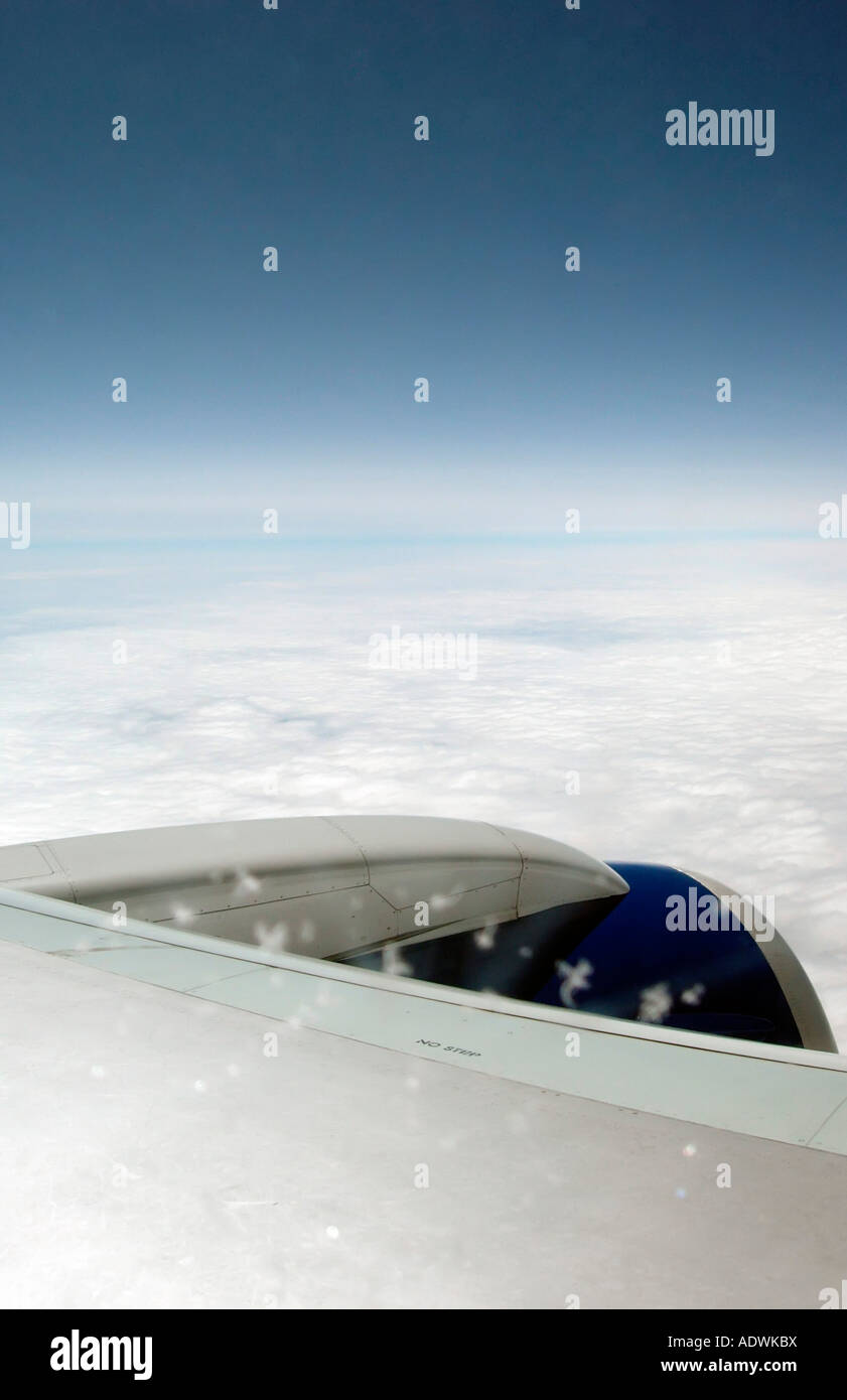 View out of the window of an airliner at 36000ft Stock Photo - Alamy