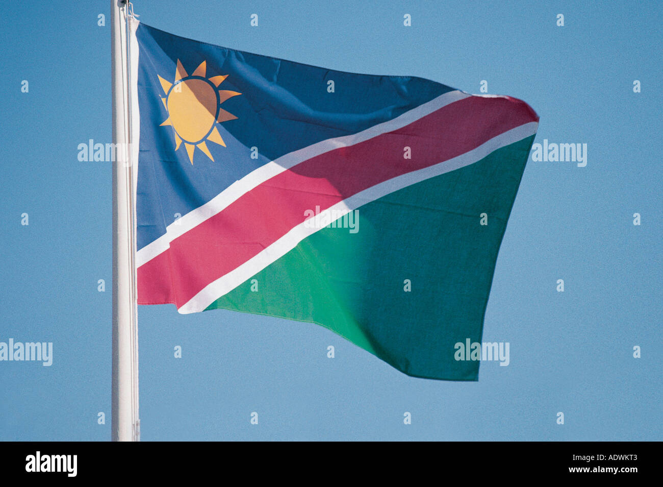 Namibian Flag Stock Photos & Namibian Flag Stock Images - Alamy