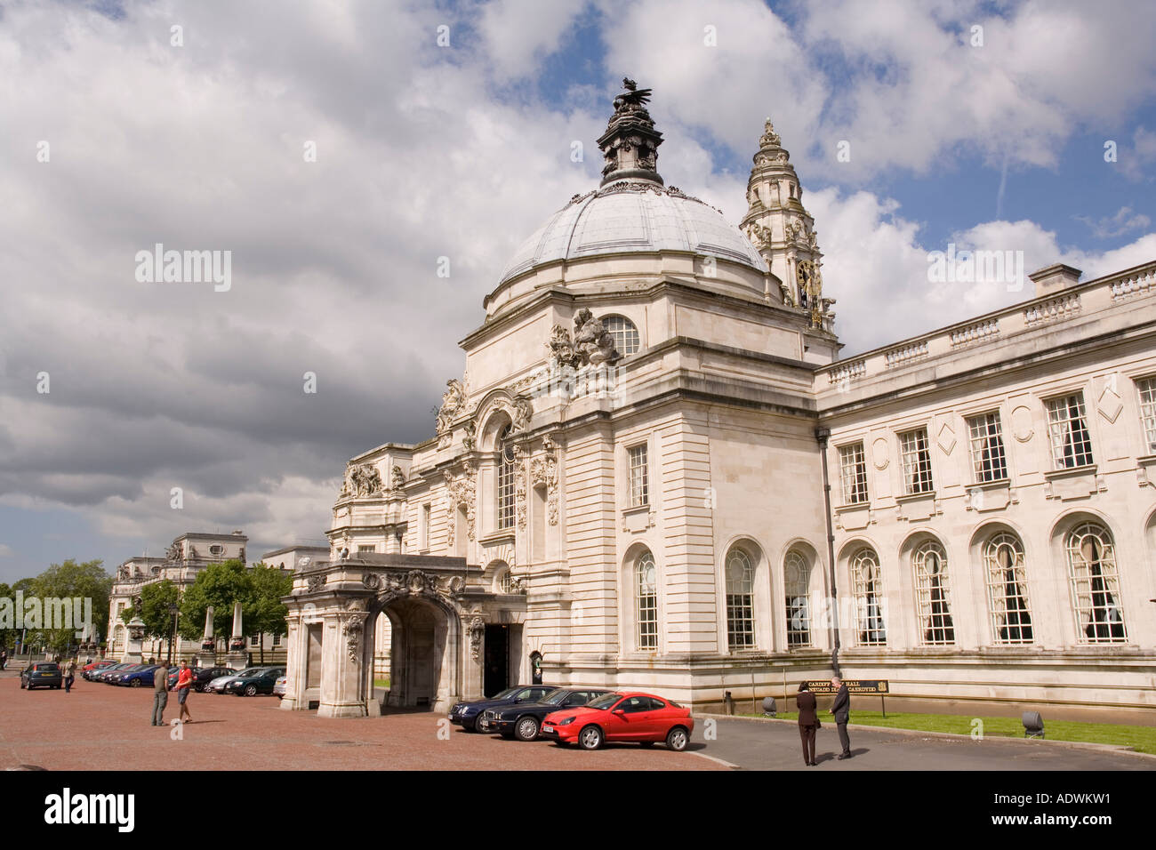 Cardiff civic centre center hi-res stock photography and images - Alamy